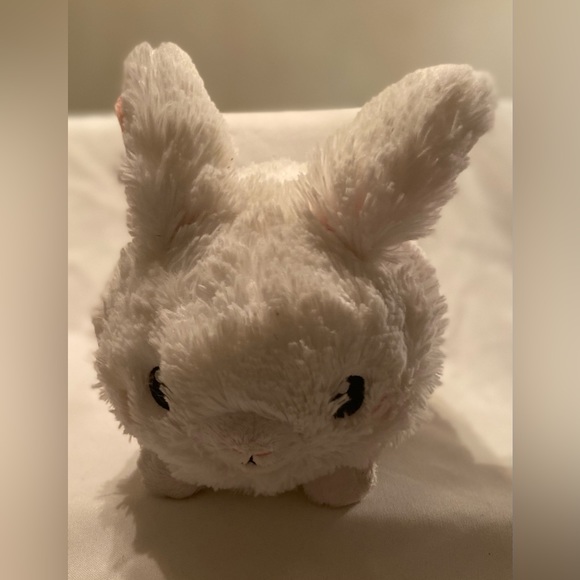 Squishable | Toys | Squishable White Fluffy Bunny Rabbit Plush Stuffed Toy Pink Ears Pink Cheeks ...